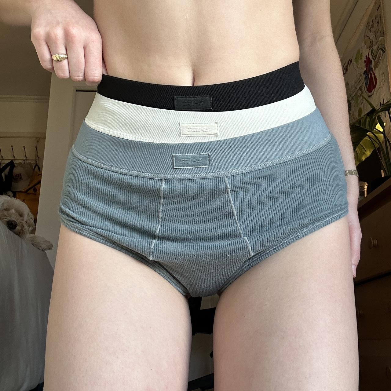 SKIMS Underwear Bundle | Cotton Rib Brief Set of 3... - Depop