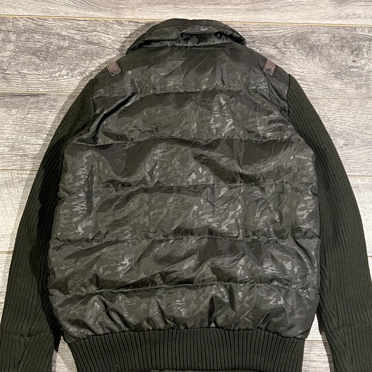 Vintage Affliction Patch Puffer Jacket y2k 2000s... - Depop