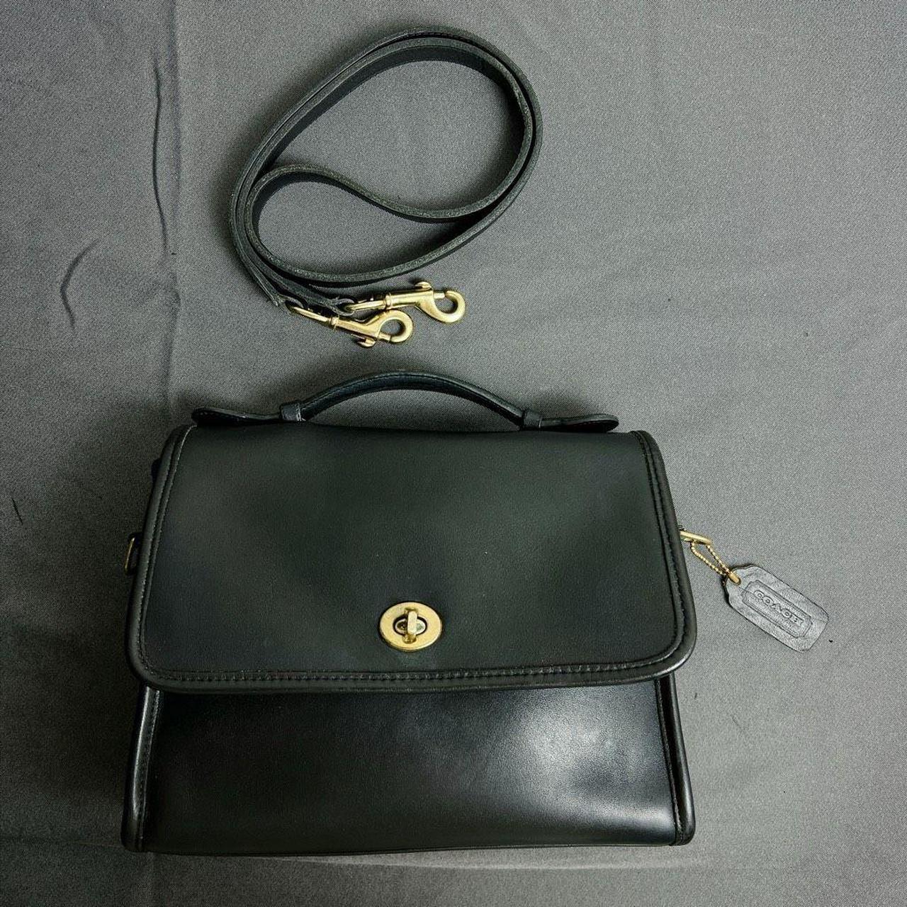 Coach Vintage Black Court Bag 9870 The Coach... - Depop
