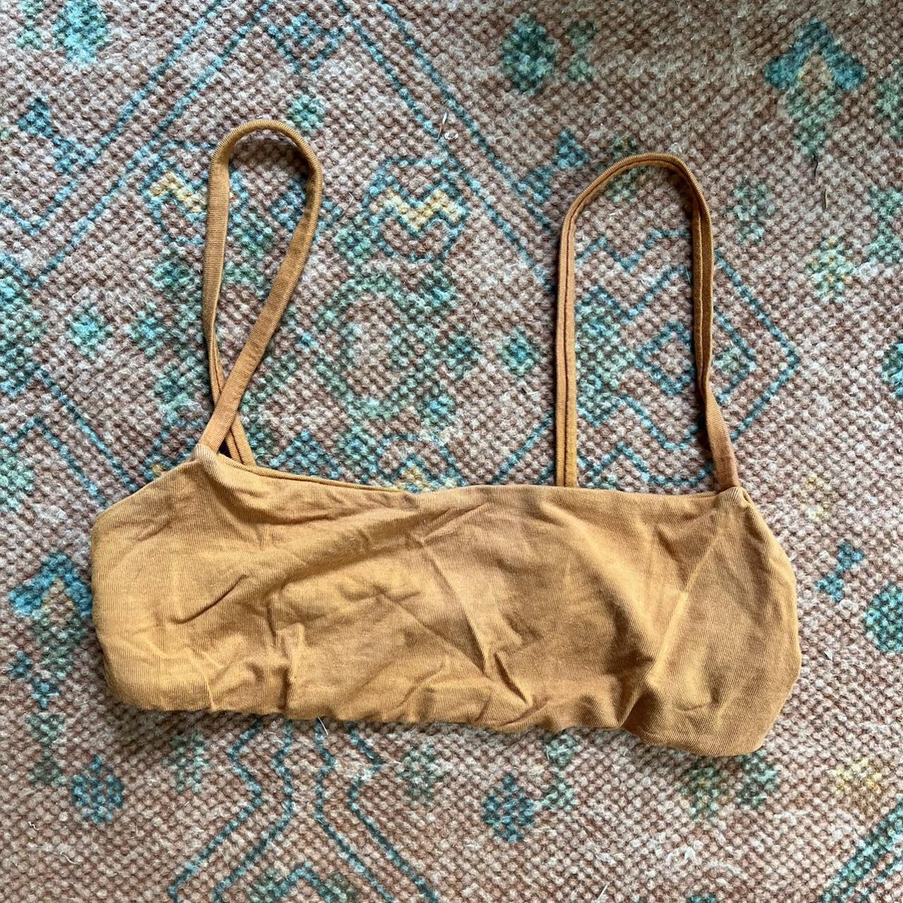 Hara the label XS Leo high cut bra in pumpkin Only... - Depop