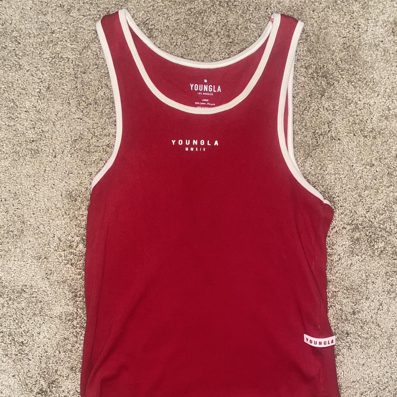 YOUNGLA ROCKET TANK RIBBED SIZE L *Priority Shipping* - Depop