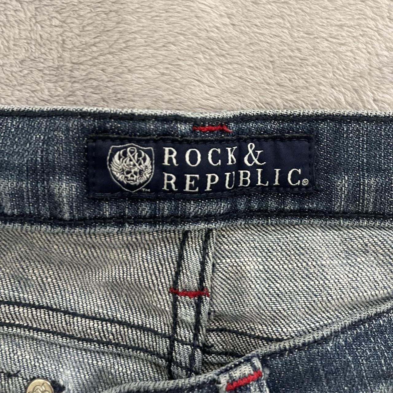 vintage low rise Y2K rock and republic jeans size... - Depop