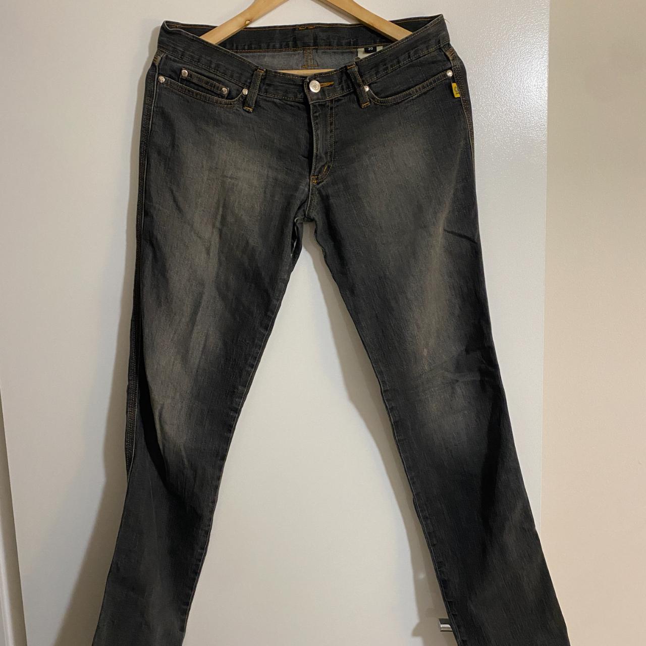 blue/black/washed grey denim jeans Brand: Bettina... - Depop