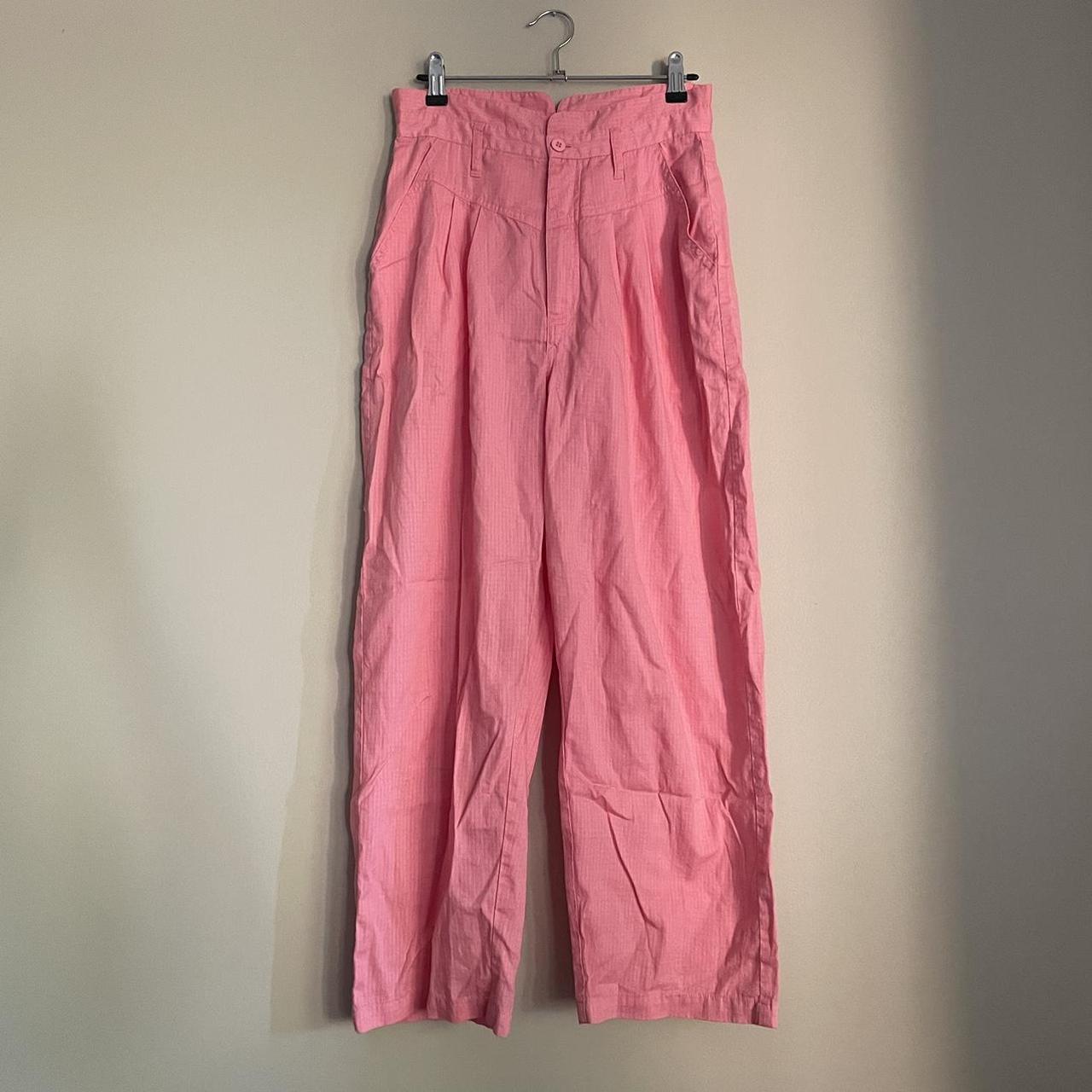 Pink cotton pants, Gorman. Size 8 Details around the... - Depop