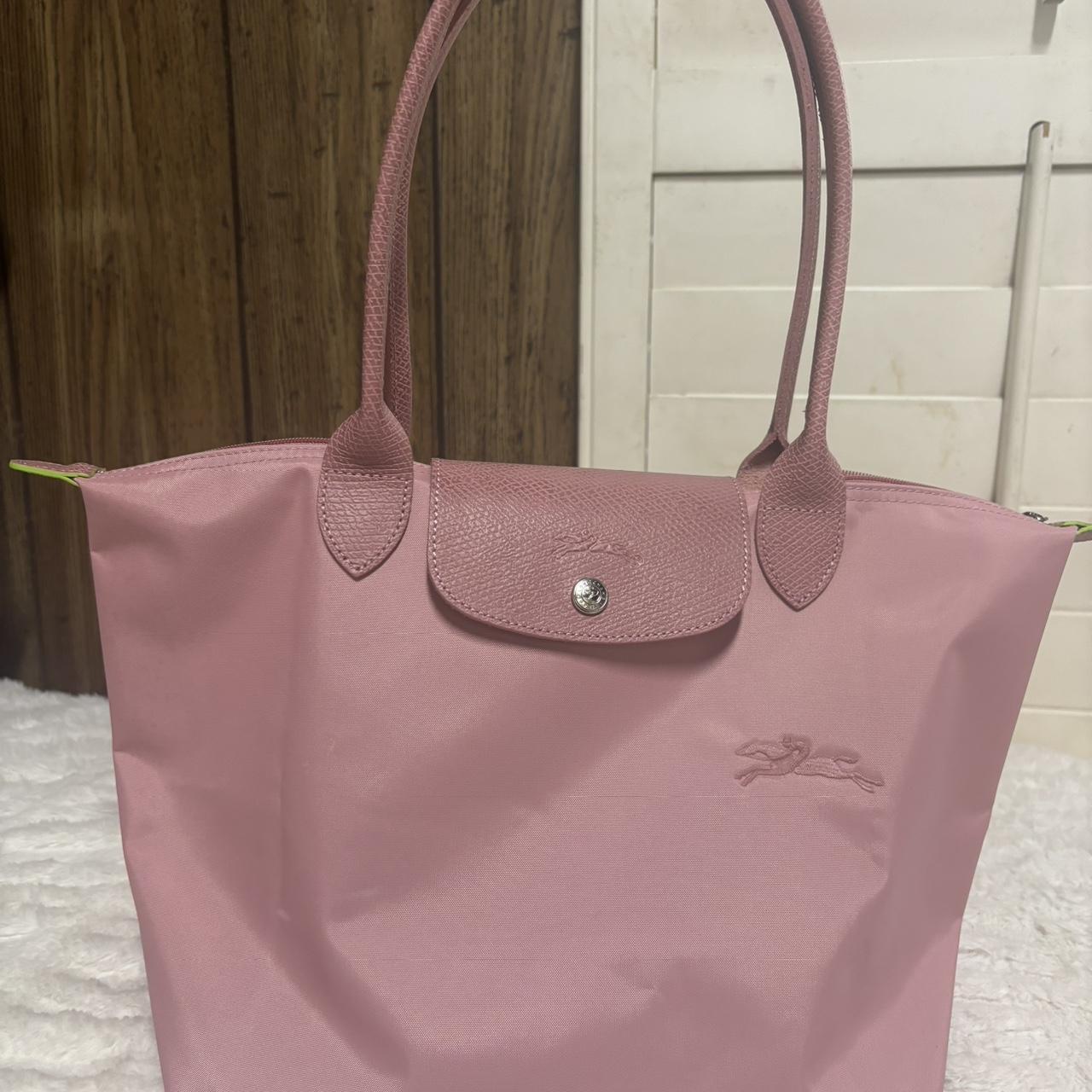 Longchamp le pliage medium tote bag in pink - Depop