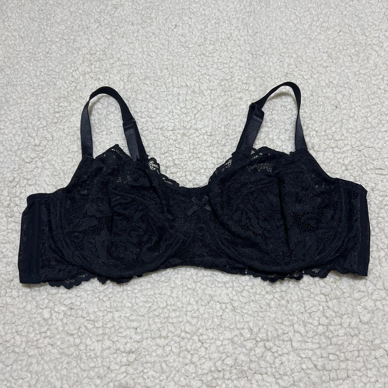 Black lace Bras N Things Bra Bra: 18D Will easily... - Depop