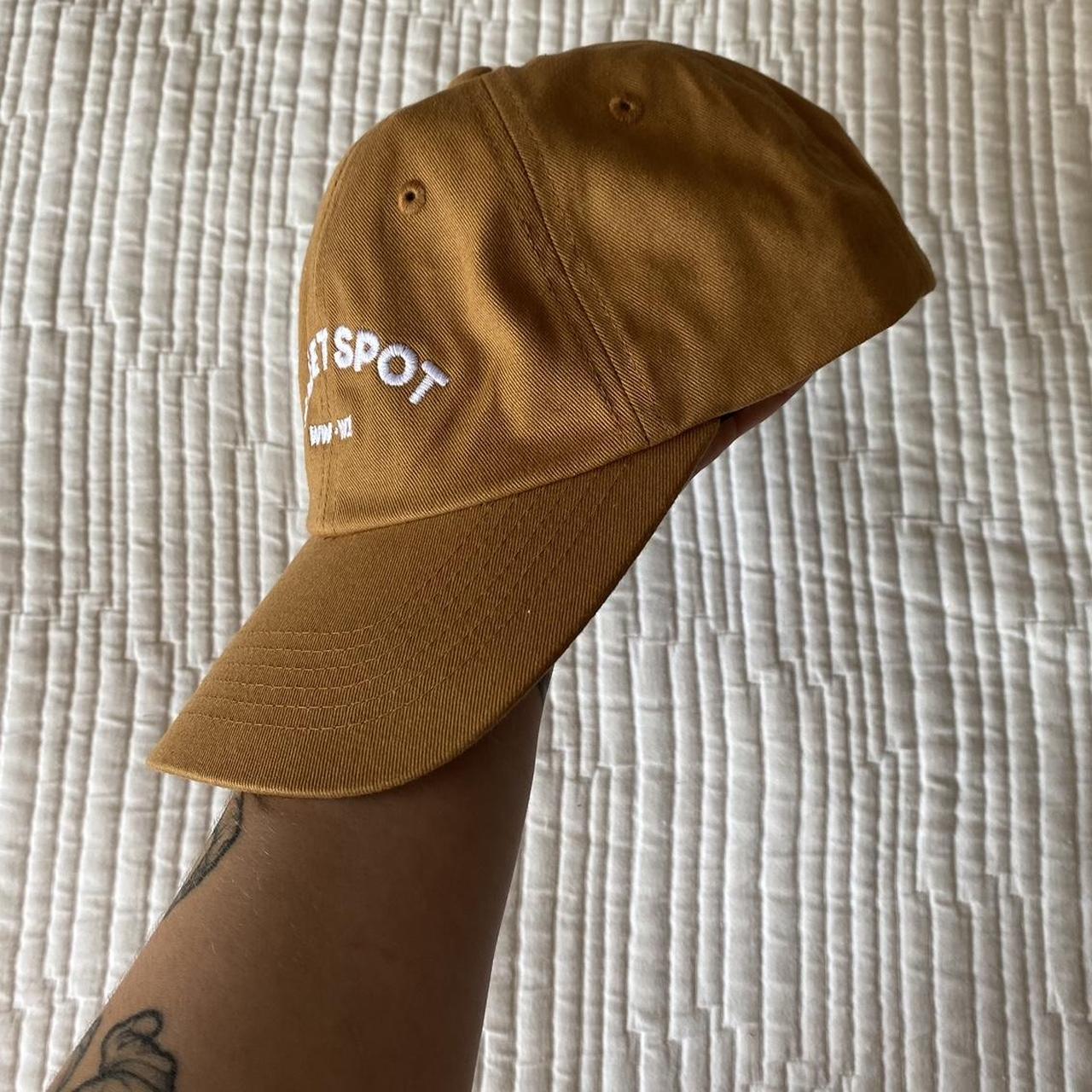 mustard yellow sweet spot coffee shop hat #sweetspot... - Depop