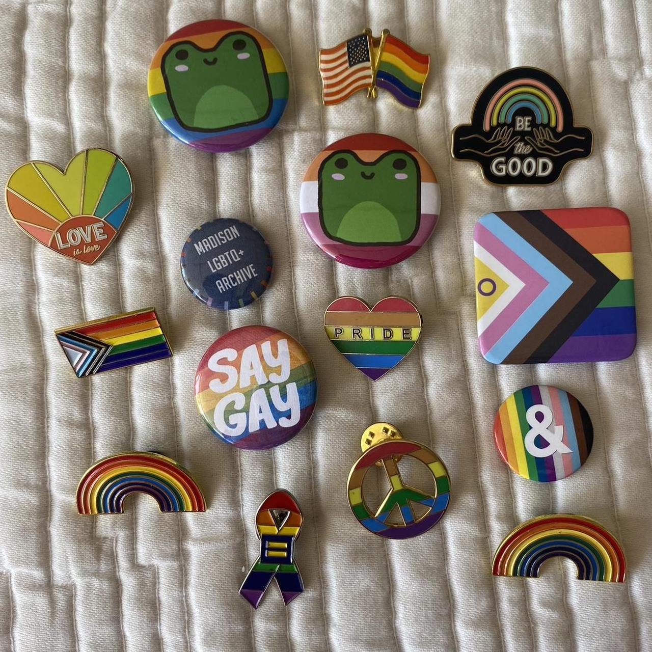 biiig pride pin collection set! - Depop