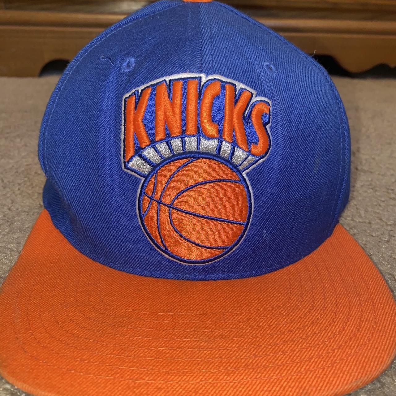 VINTAGE KNICKS CAP MITCHELL & NESS GREAT CONDITION... - Depop