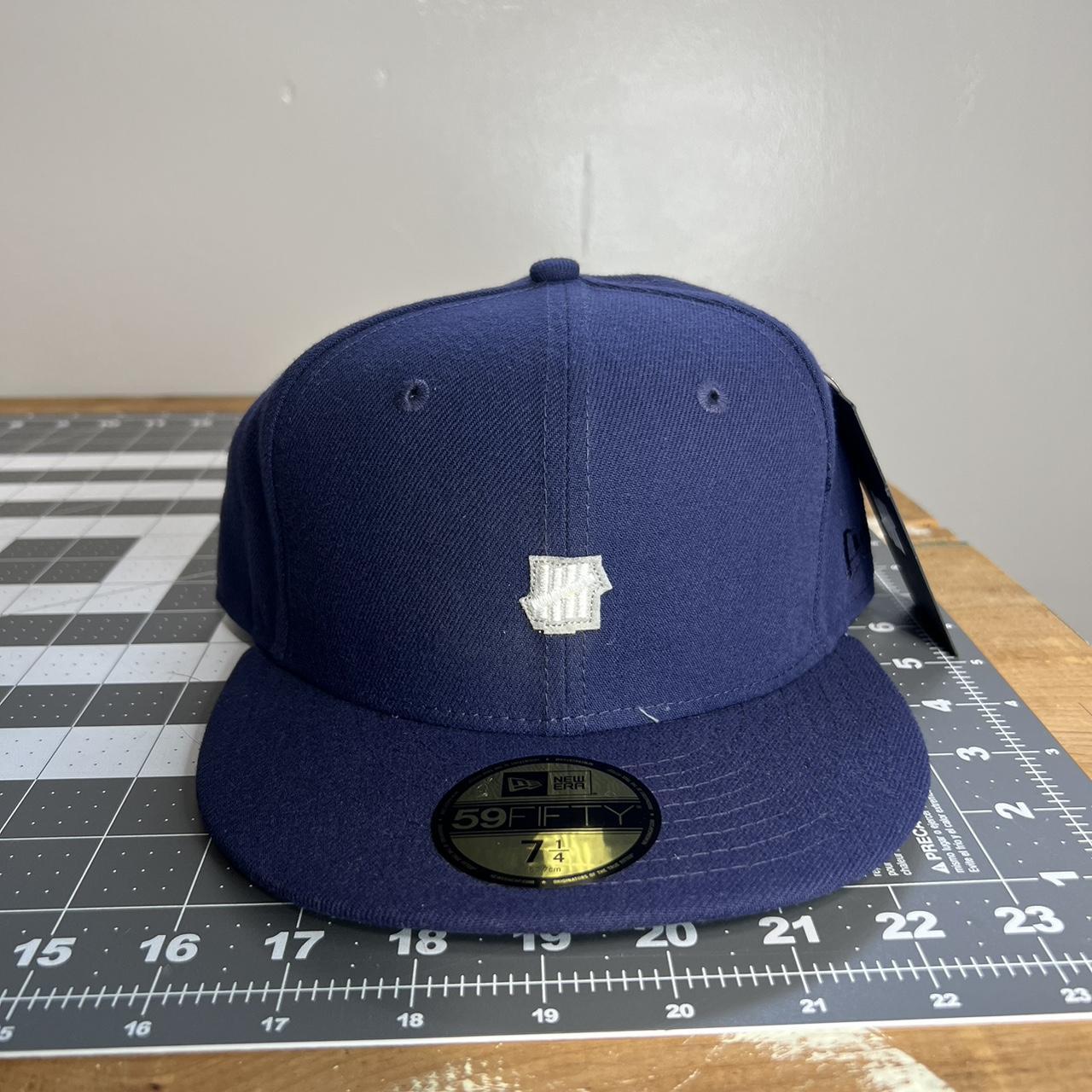 Undefeated Men's Navy Hat | Depop
