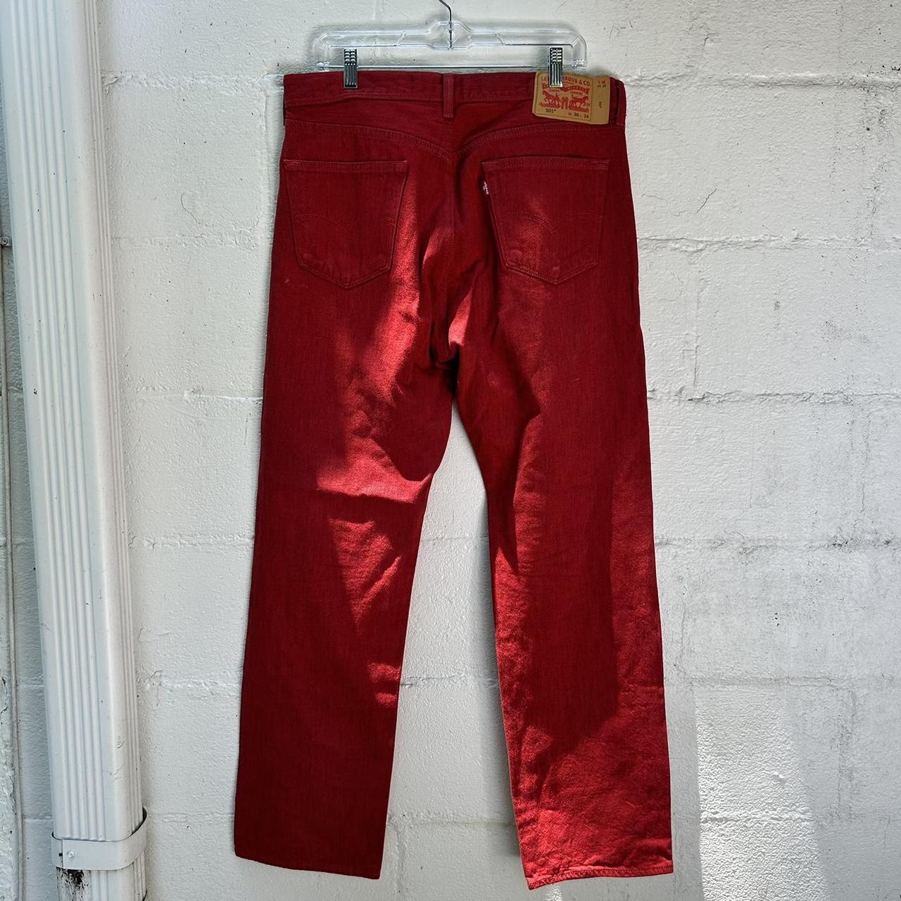 Bright red men’s Levi’s, new without tags - Depop