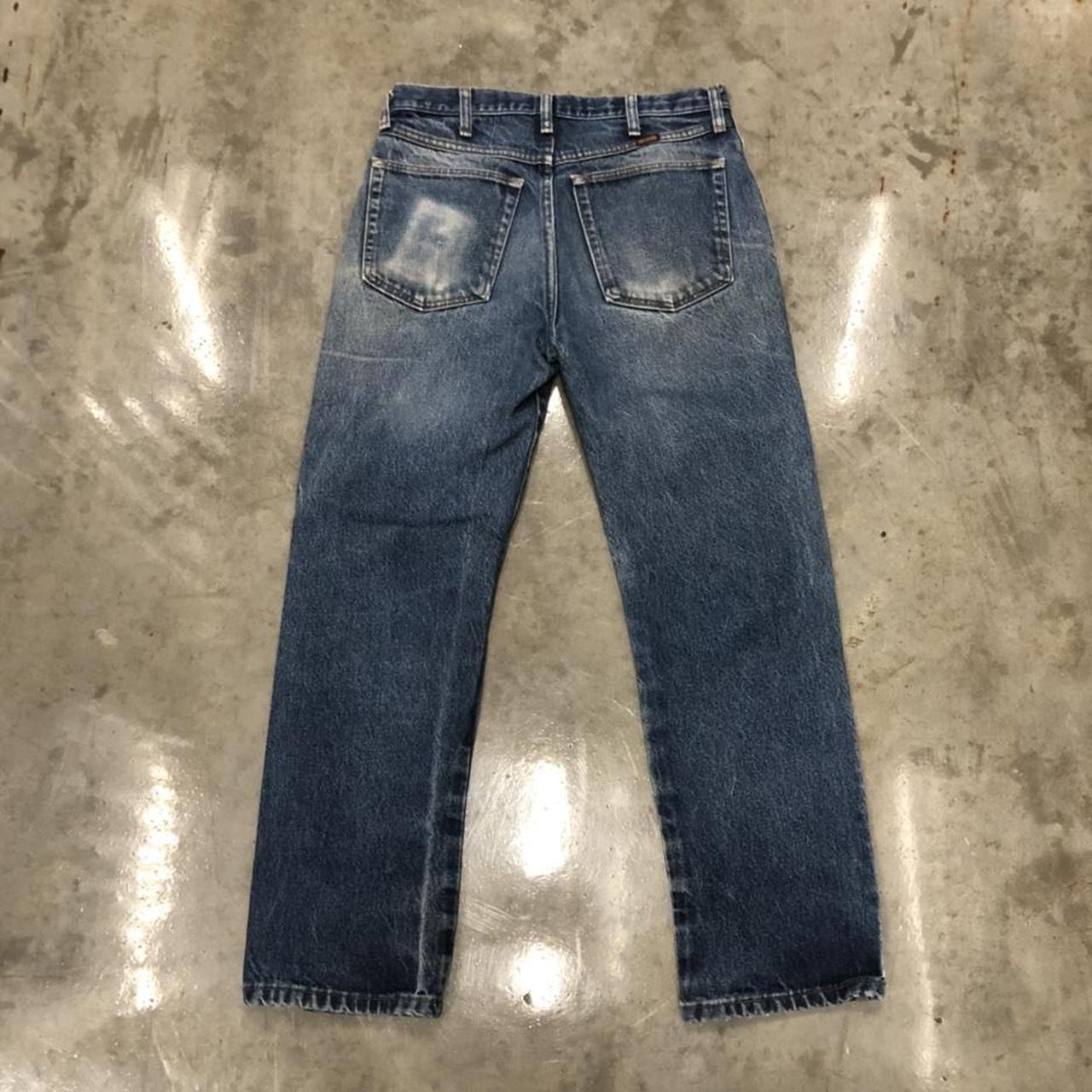 vintage Y2K faded rustler blue jeans •size:... - Depop