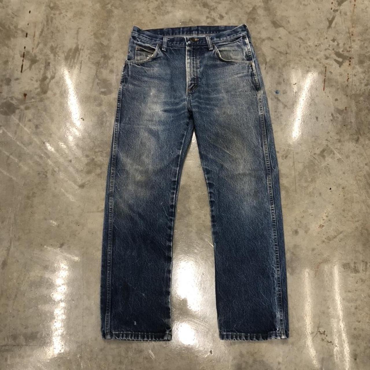 vintage Y2K faded rustler blue jeans •size:... - Depop