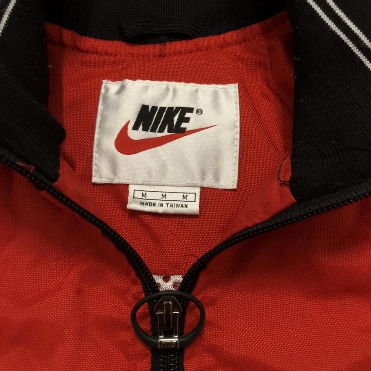 vintage 90’s red nike jacket •size: M •condition:... - Depop