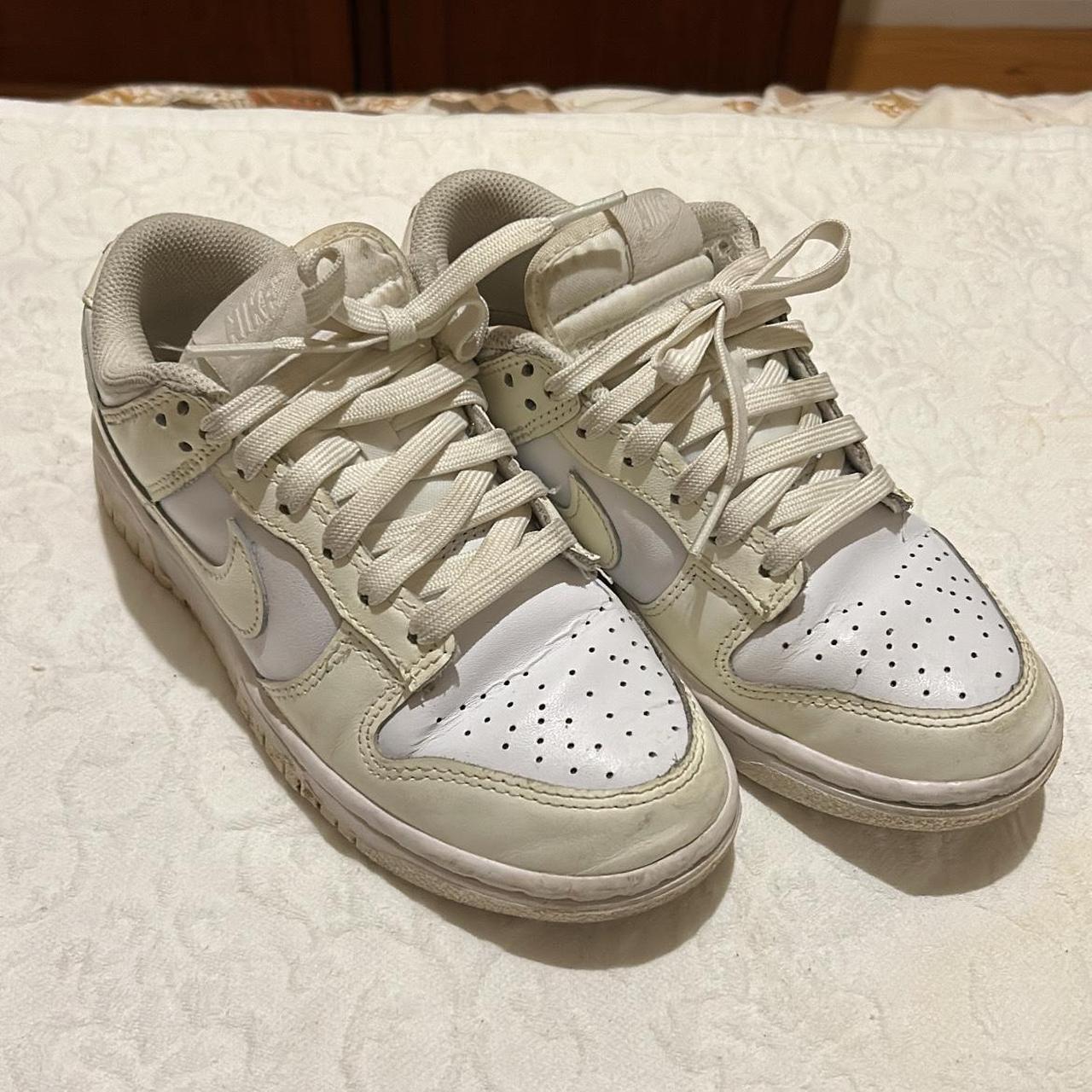 Nike cream yellow dunks - Depop