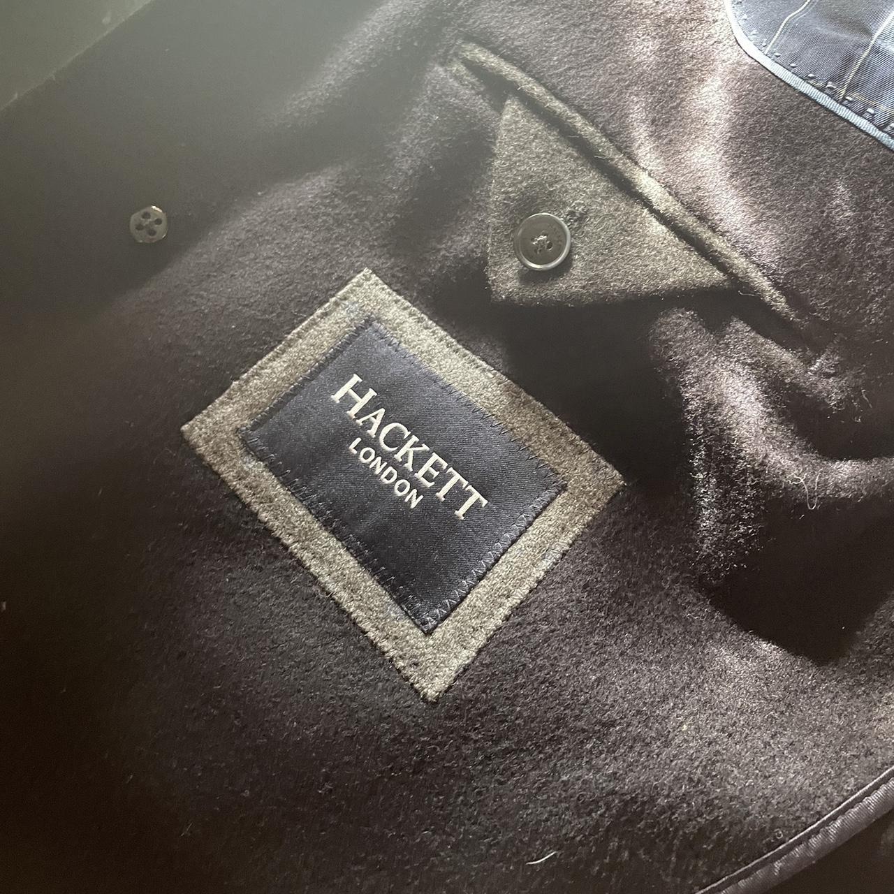 Hackett Overcoat Navy 44 Regular - Cashmere... - Depop