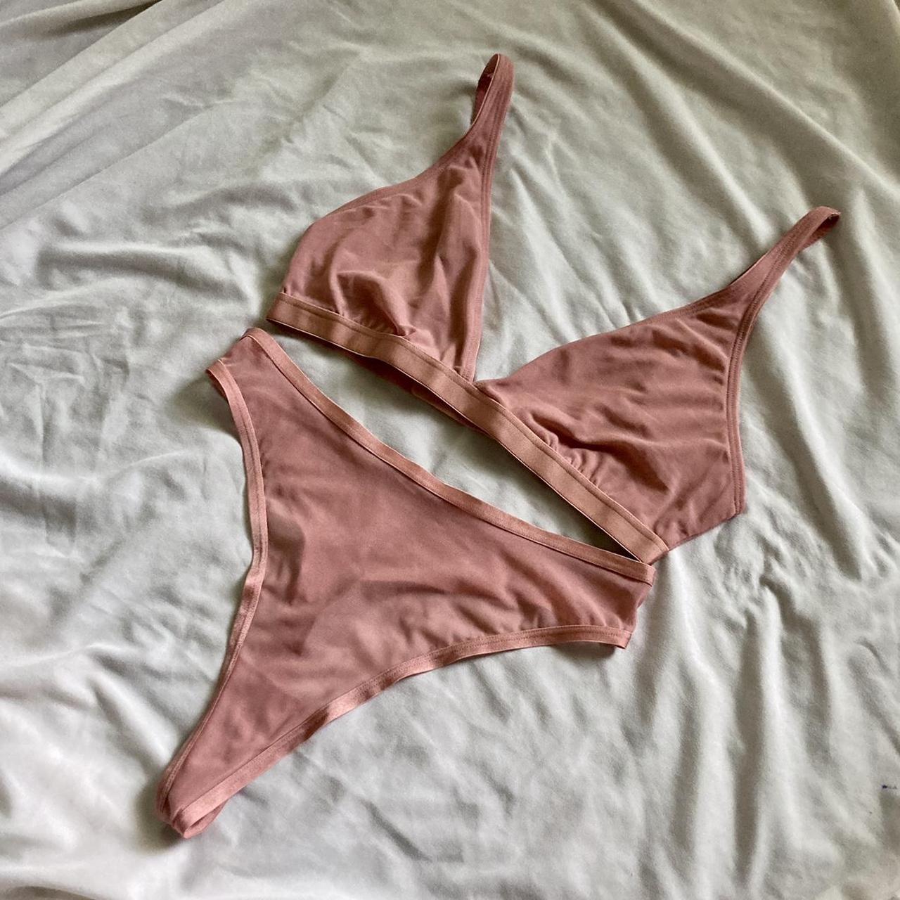 PARADE super silky mesh bra and undies set. in color... - Depop