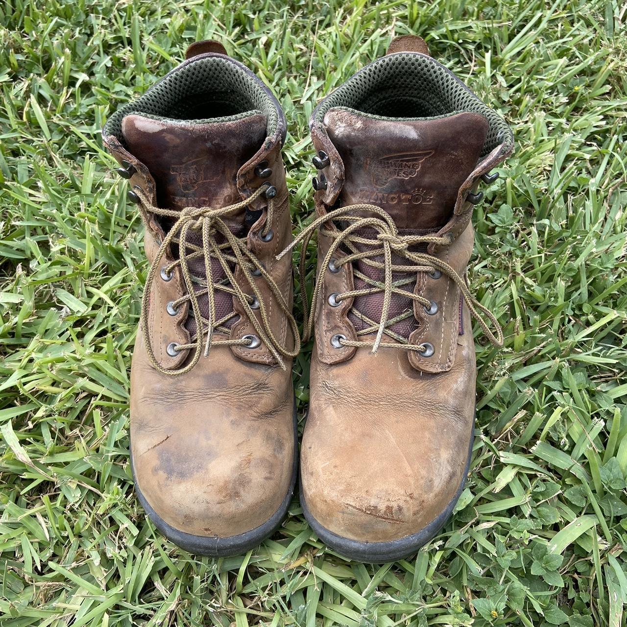 Red Wing king Toe boots preowned in good... - Depop