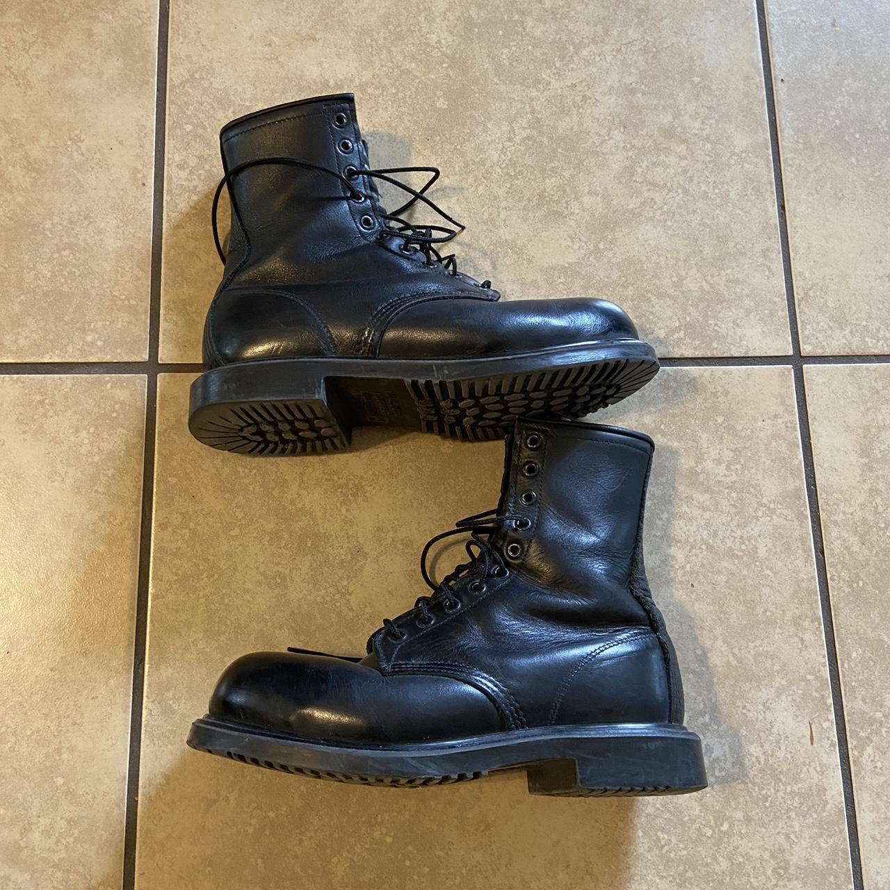 Red Wing steel toe boots preowned but in good... - Depop