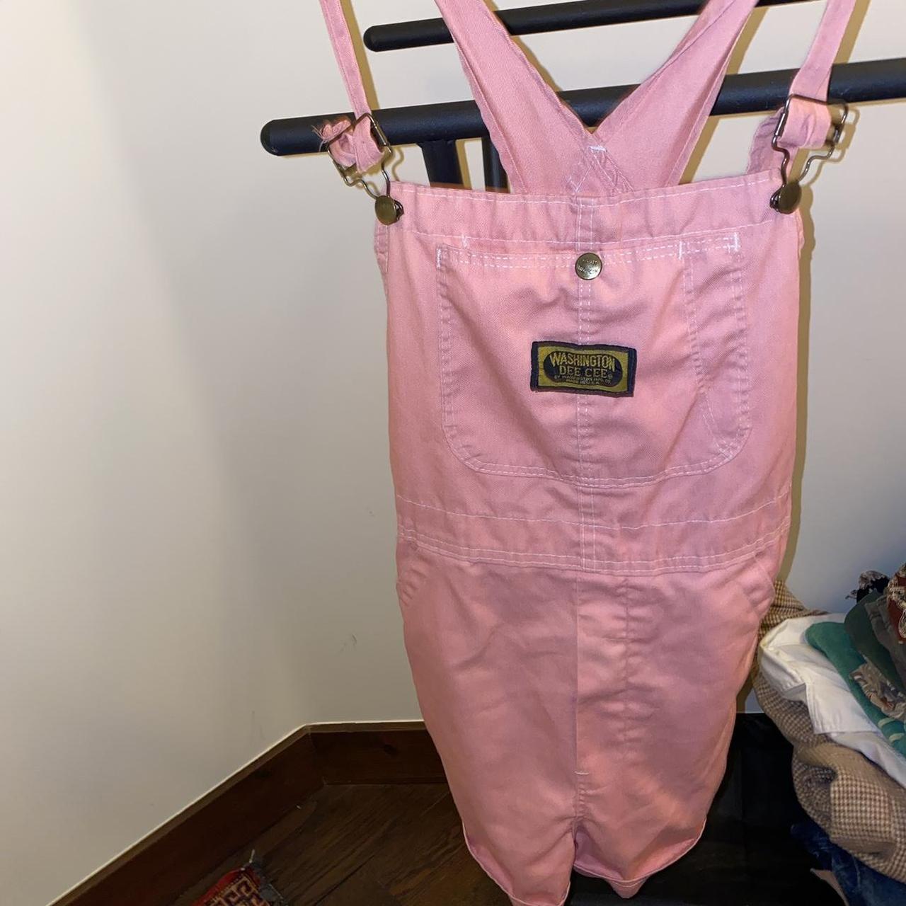 vintage pink overalls #vintage #pink #overall #retro - Depop