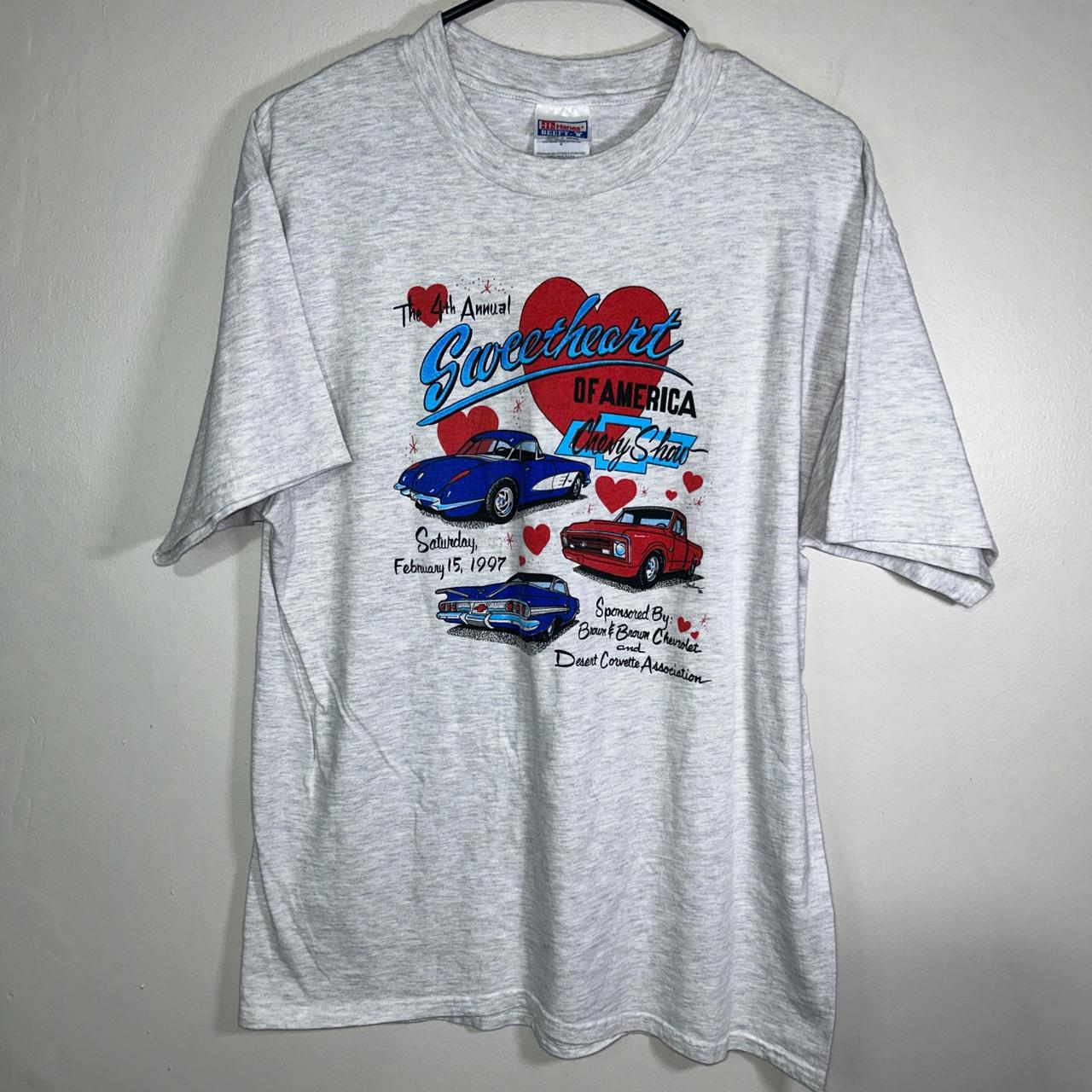 Vintage 1997 Grey Chevy Classic Car Show Shirt! Size... | Depop