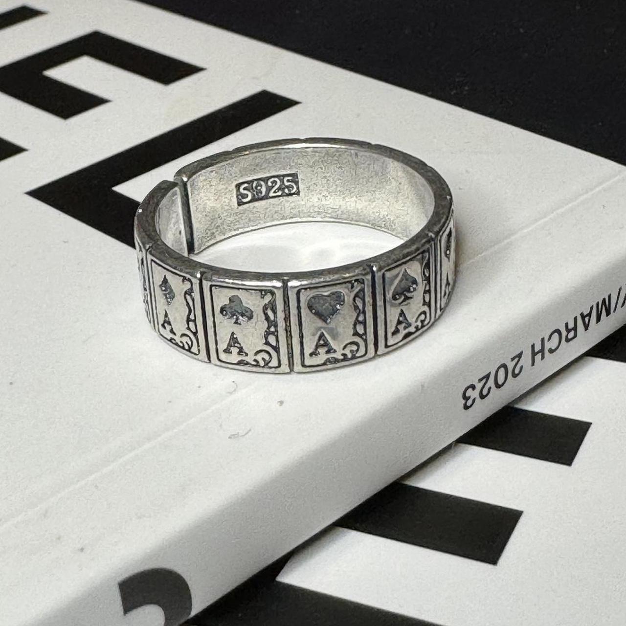 A High Quality 925 sliver Ring Simple Opening... - Depop