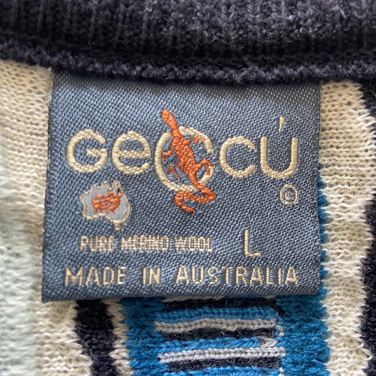 Vintage Geccu made in Australia sleeveless cardigan... - Depop