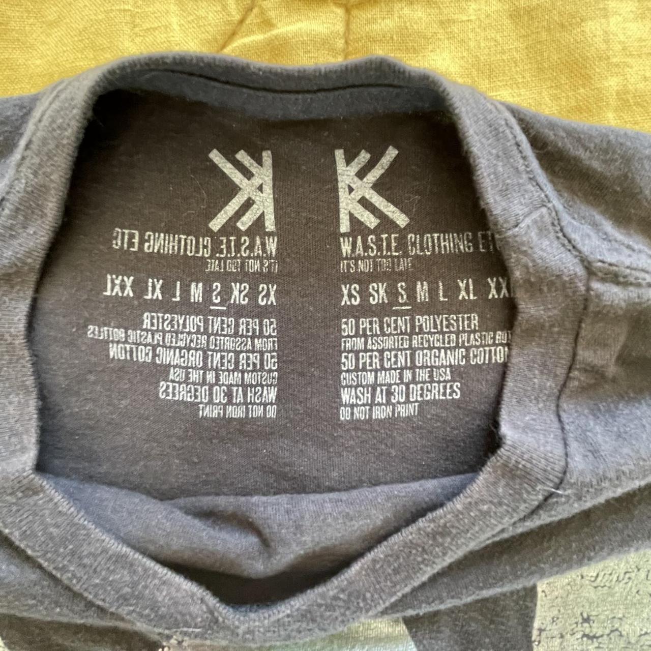 radiohead black shirt rainbow font - Depop