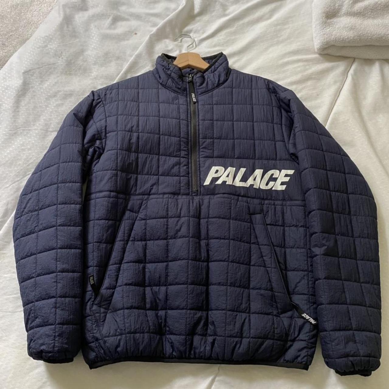 Palace Men's Navy and Blue Jacket | Depop