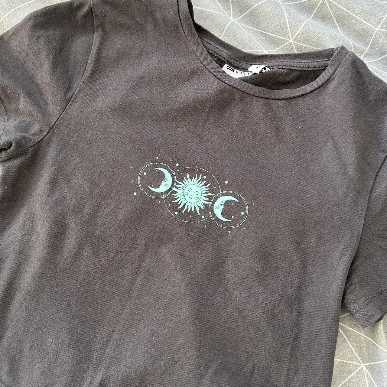 asos crop top, charcoal - Depop