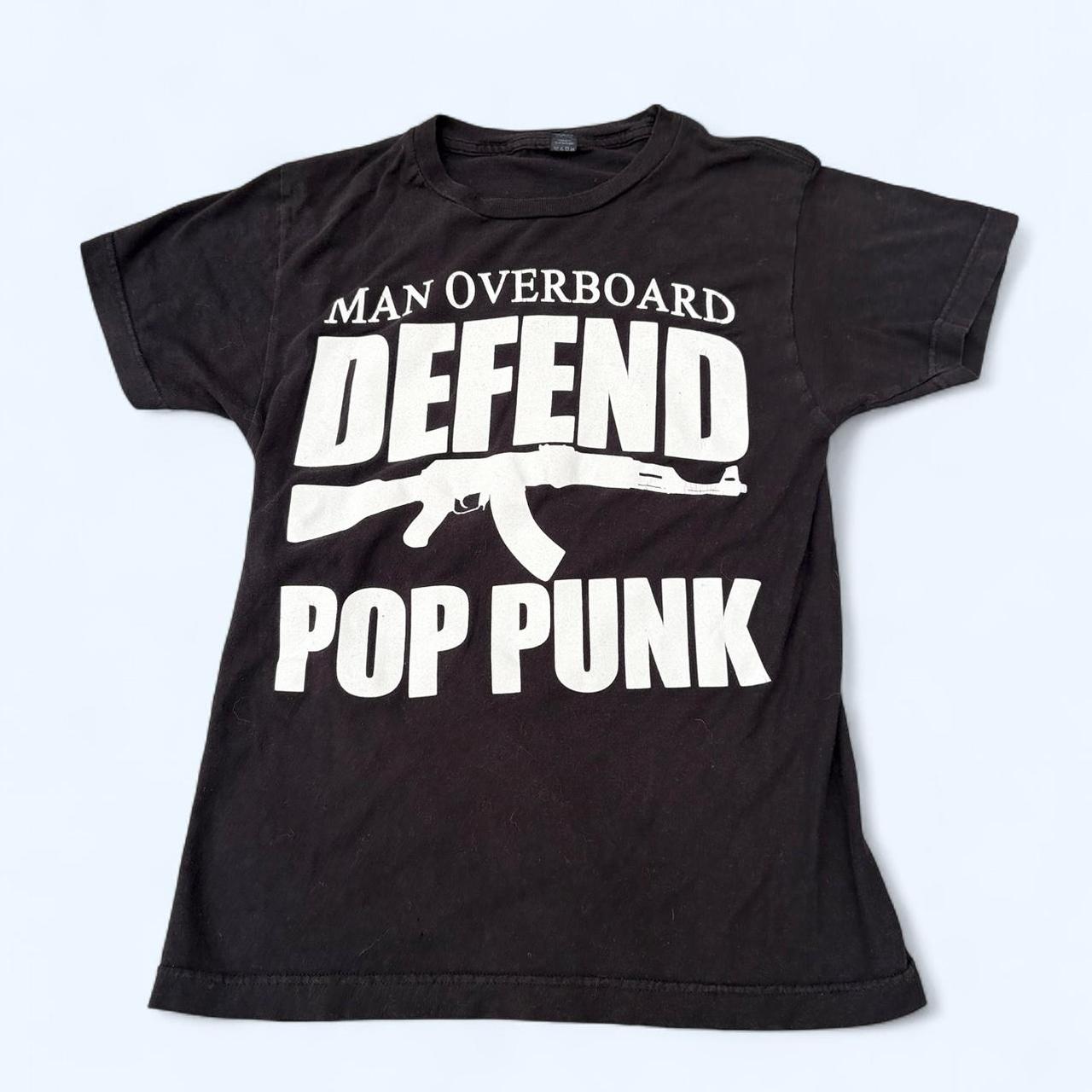 Man OverBoard “Defend Pop Punk” Concert tee. Tultex... | Depop
