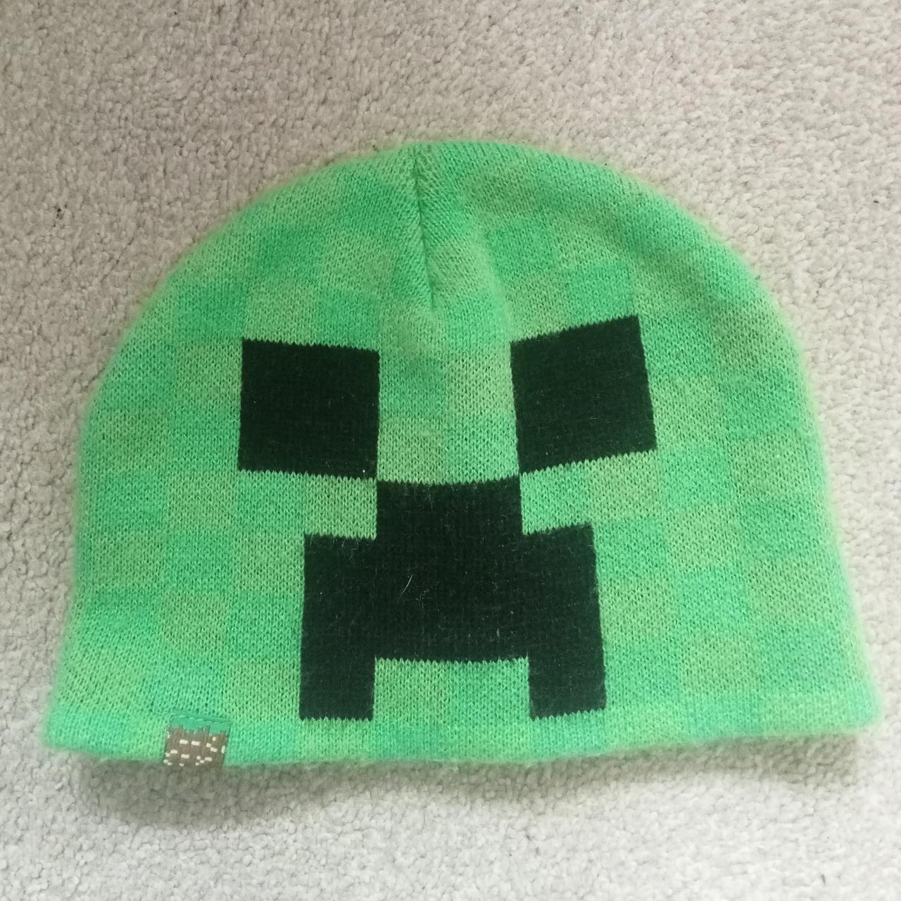MINECRAFT CREEPER SMALL KIDS BEANIE... - Depop