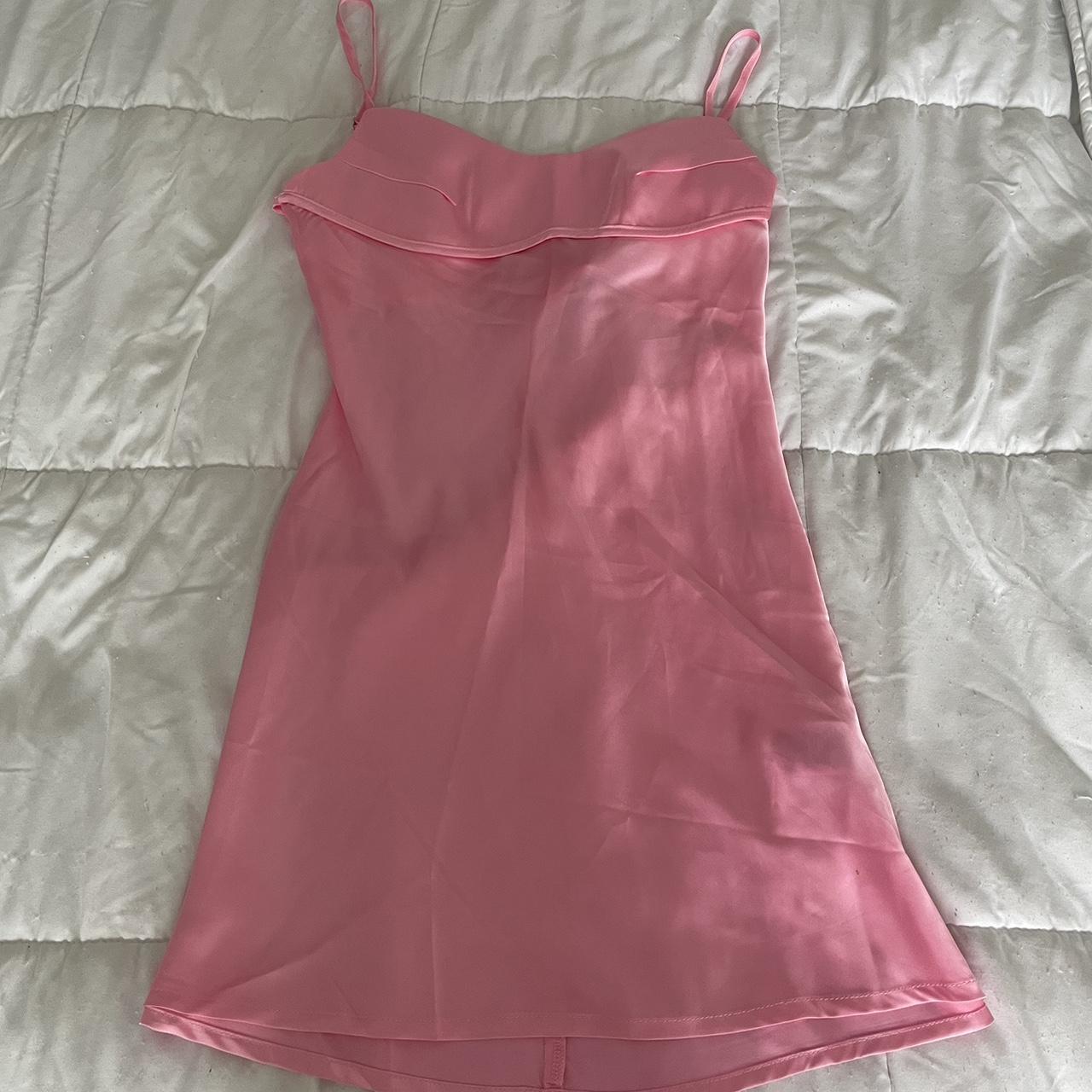 Edikted Bellamy Cut Out Satin Mini Dress Never Depop