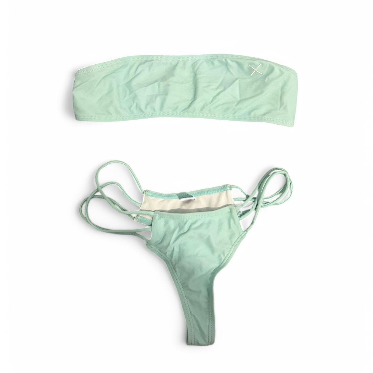 BoutineLA swimsuit top & bottom - light blue color... | Depop