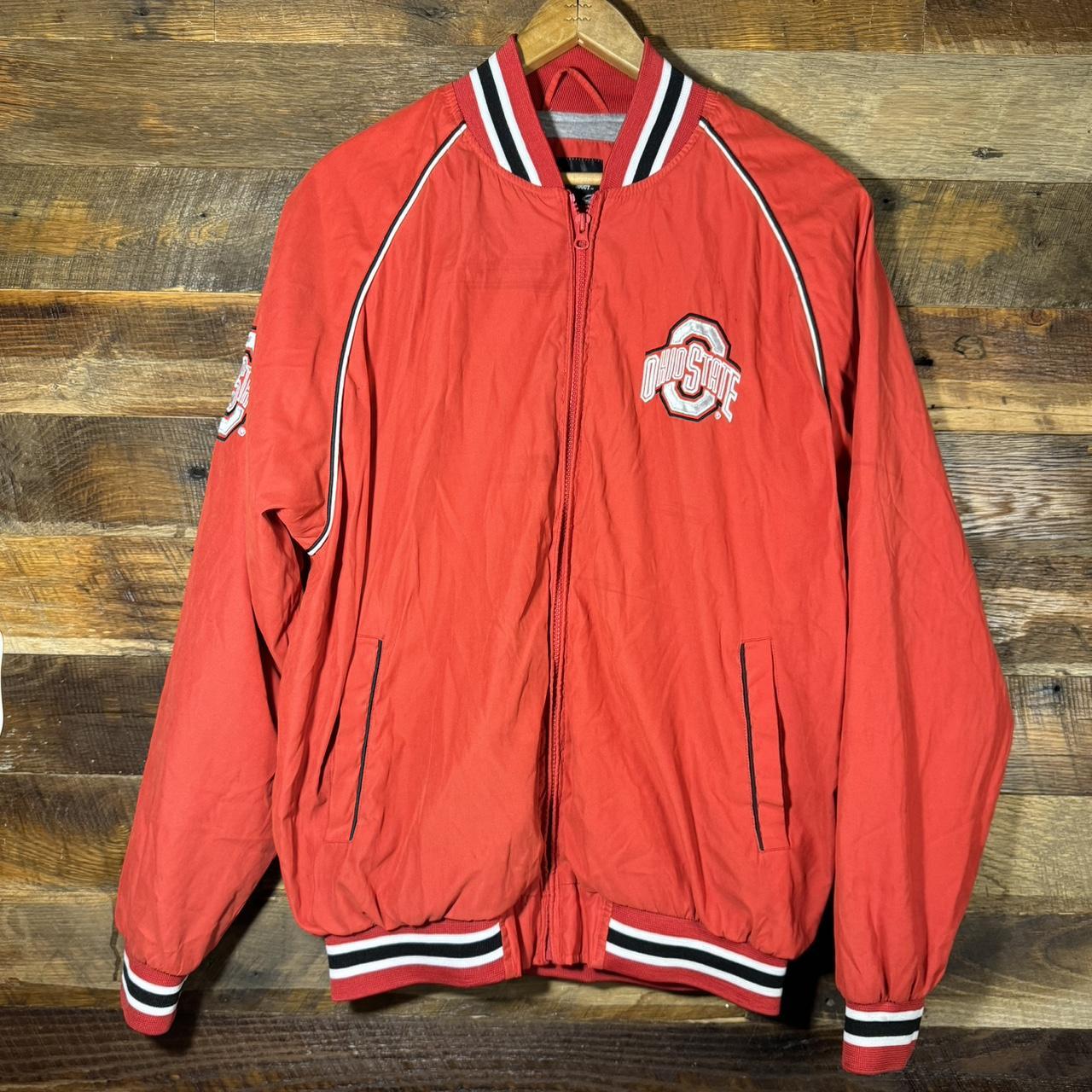 Ohio State University Lined Windbreaker. Collegiate... - Depop