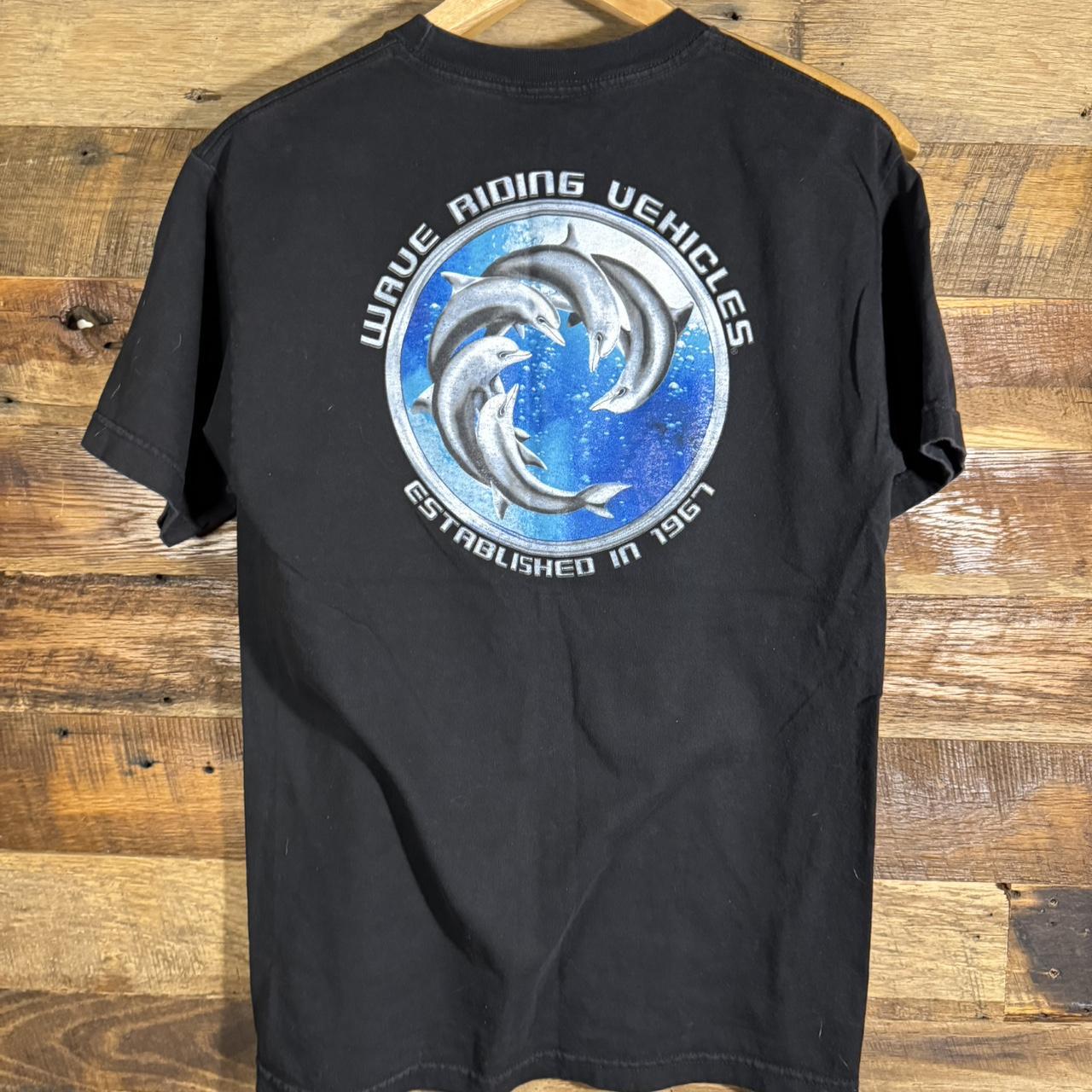 Wave Riding Vehicles Dolphin T-Shirt Size: Medium... - Depop
