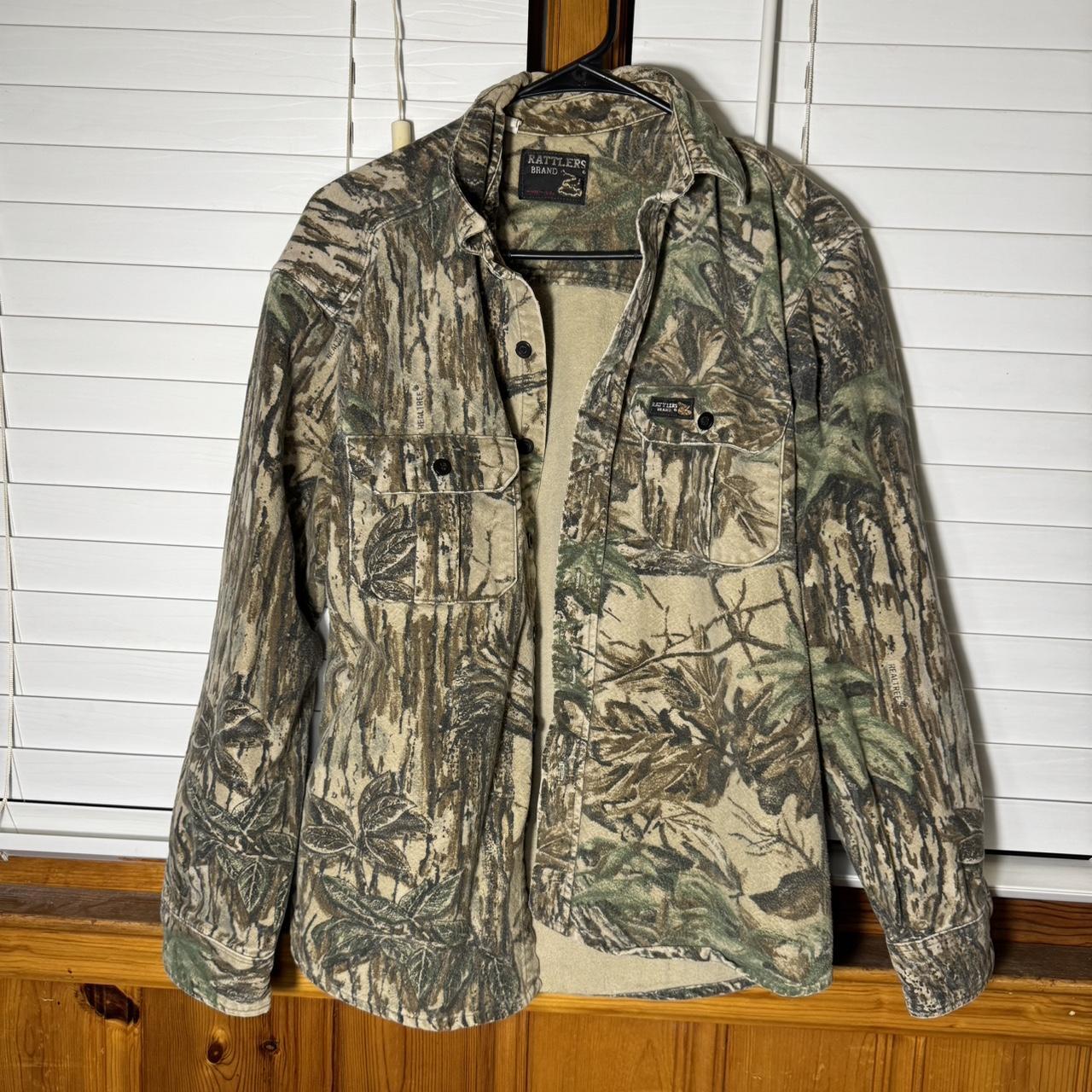 Vintage Rattlers Brand Camo Hunting Flannel Made in... - Depop