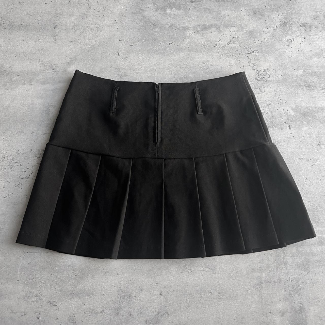 Gothic pleated mini tennis skirt • Size:... | Depop