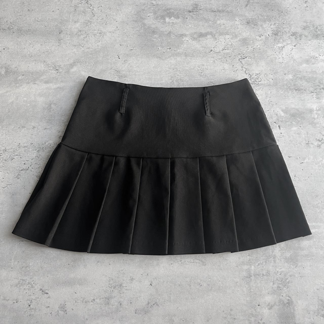 Gothic pleated mini tennis skirt • Size:... | Depop