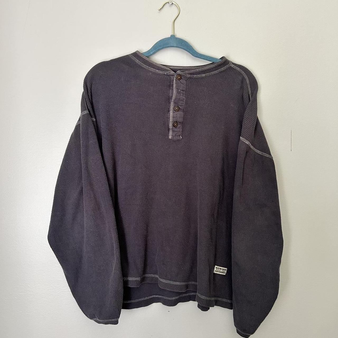 authentic 90s Point Zero periwinkle button... - Depop