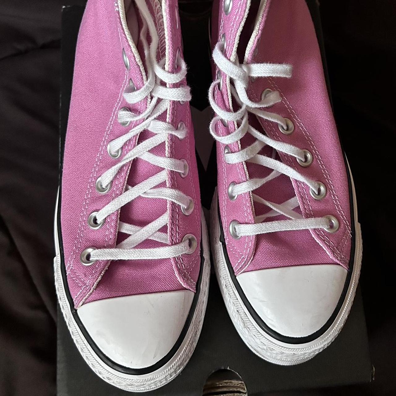 pink lift hi platform converse -haven’t had them... - Depop