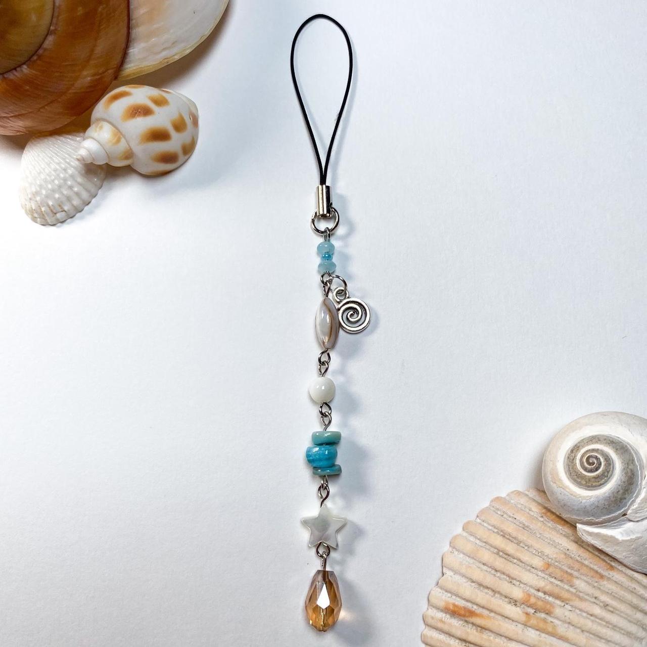 mermaid core sea shell phone charm / keychain !!... - Depop