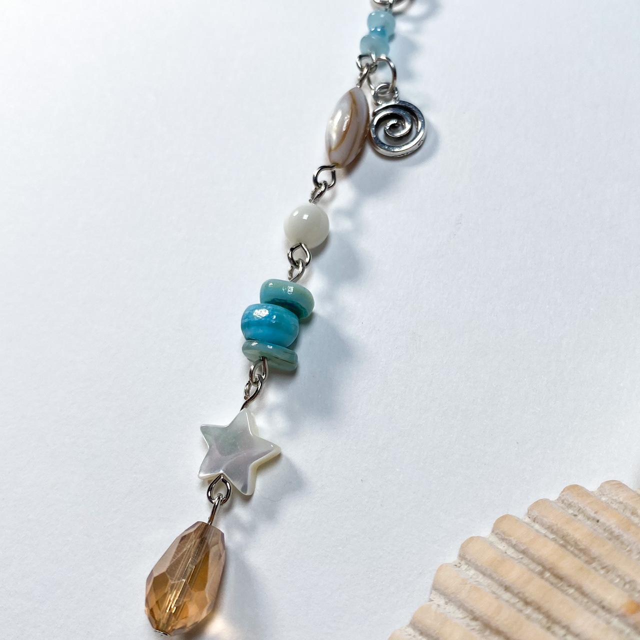 mermaid core sea shell phone charm / keychain !!... - Depop