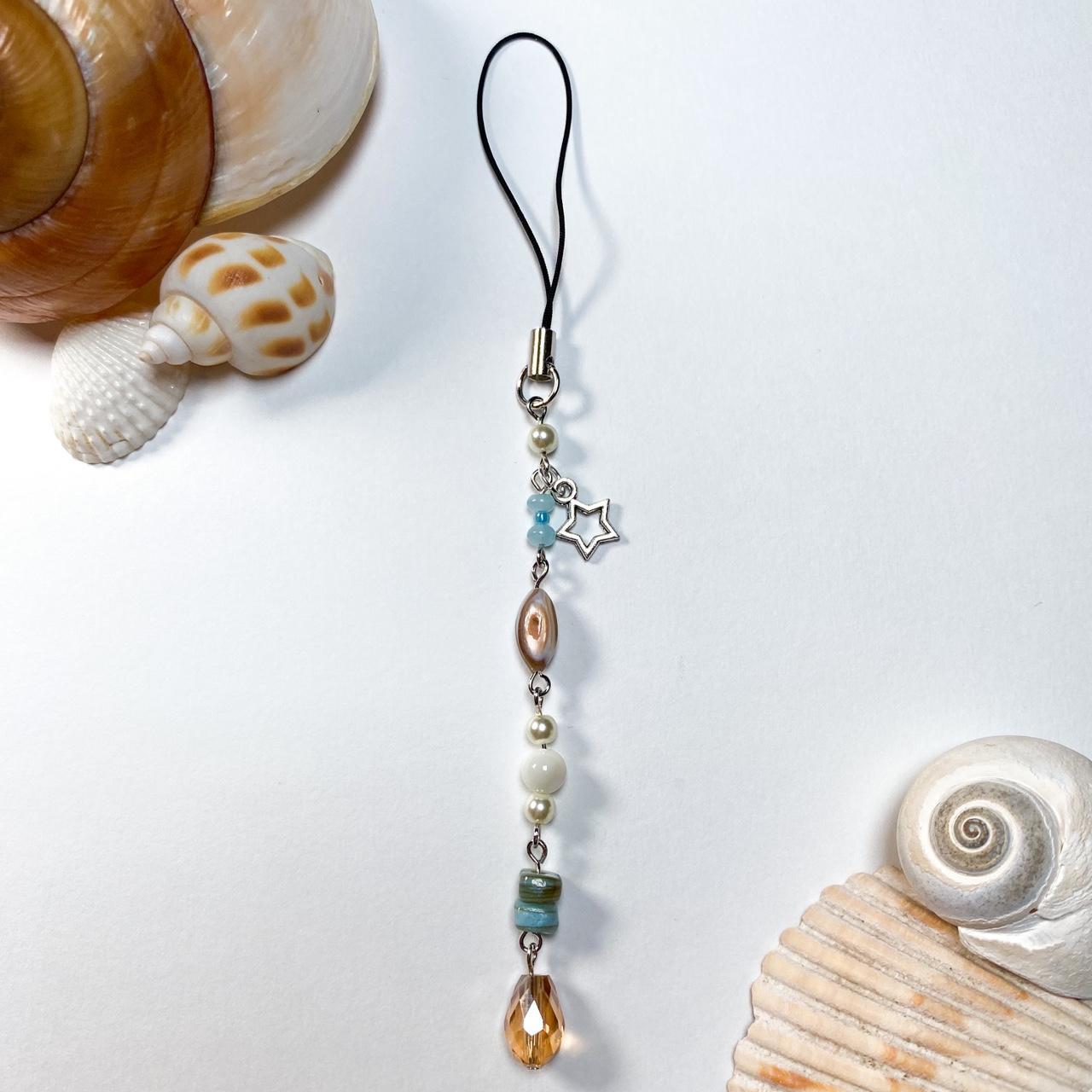 mermaid core sea shell phone charm /... - Depop