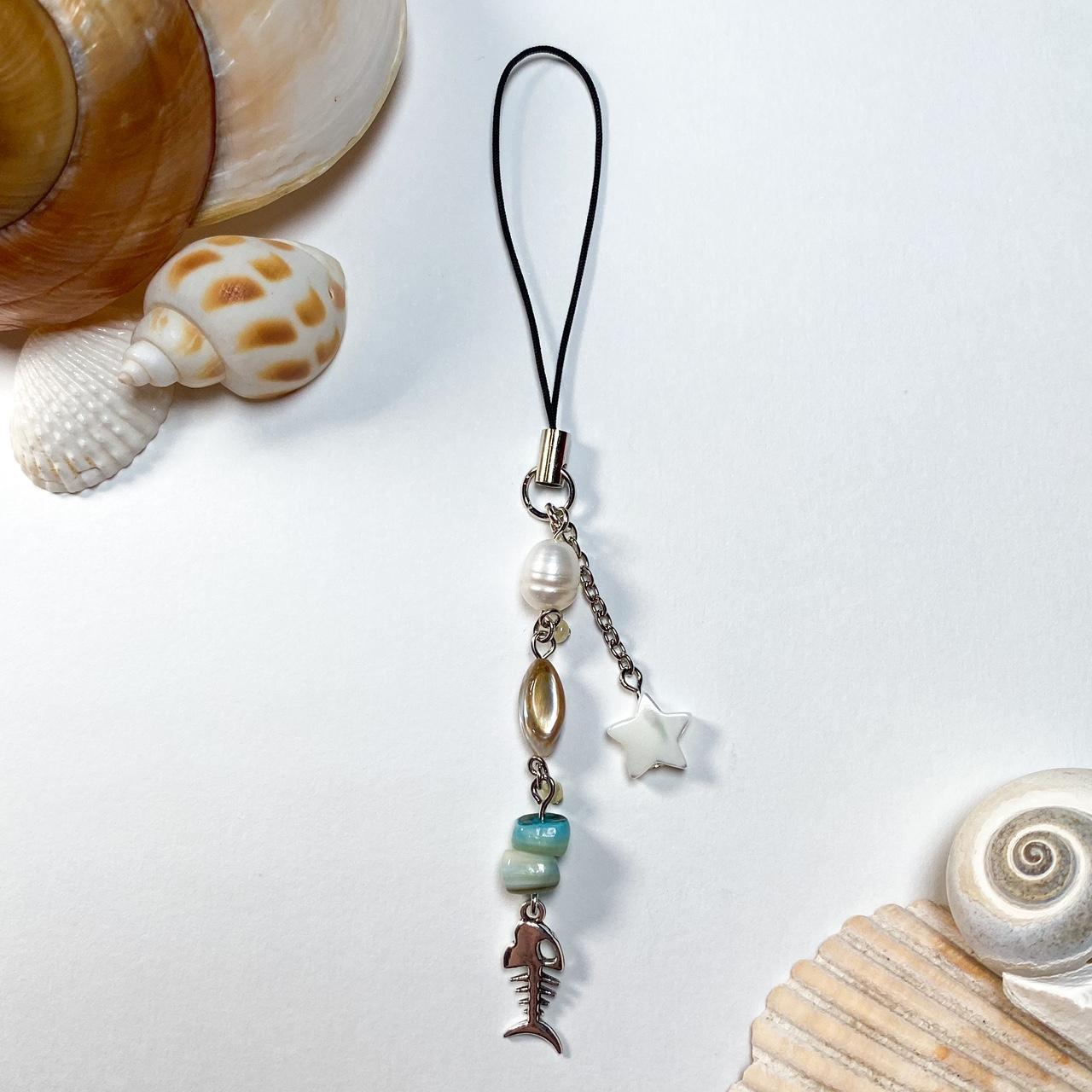 mermaid core sea shell phone charm /... - Depop