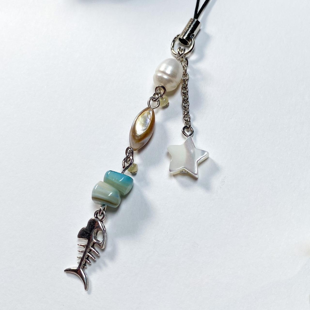 mermaid core sea shell phone charm /... - Depop