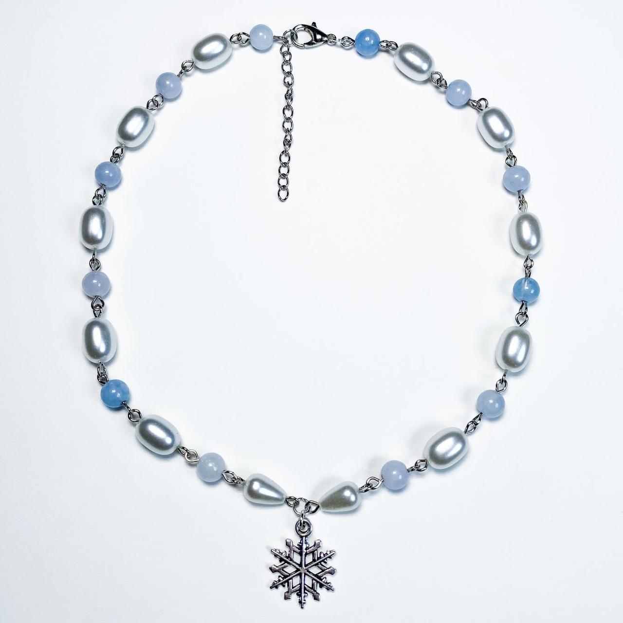 Snowflake Necklace Choker ️ Winter Necklace... - Depop