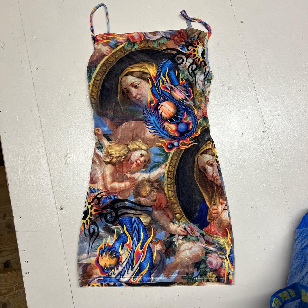 Velvet body con mini dress - Depop