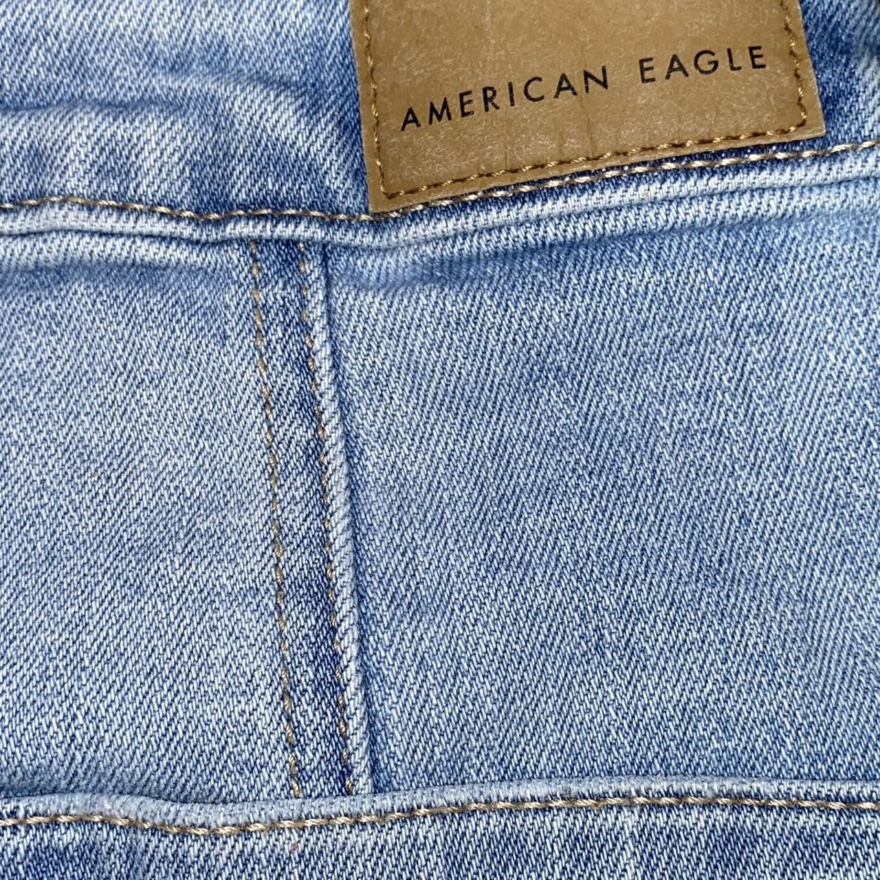 american eagle button up denim mini skirt💙💎 in great... - Depop