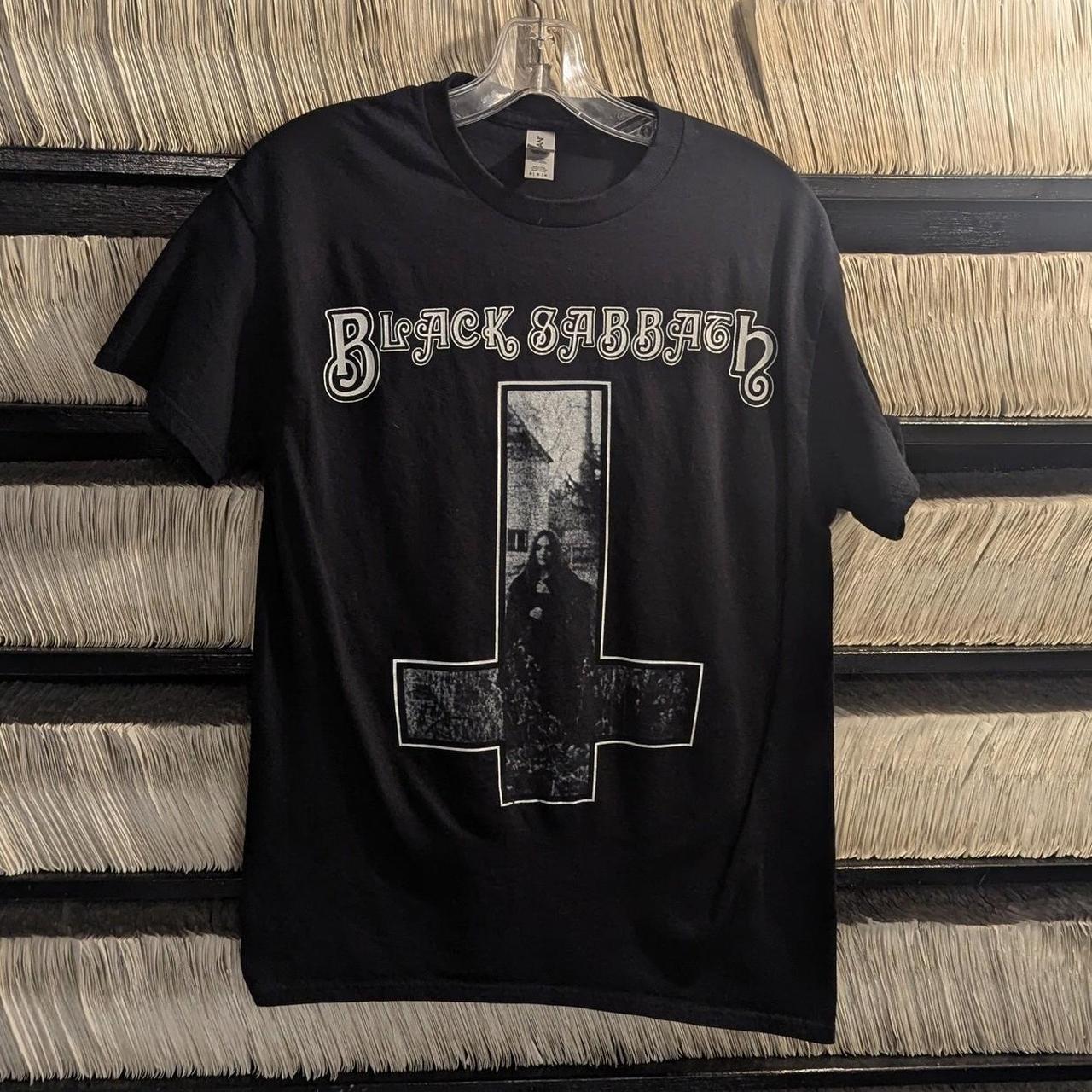 BLACK SABBATH - Inverted Cross Medium black shirt... - Depop